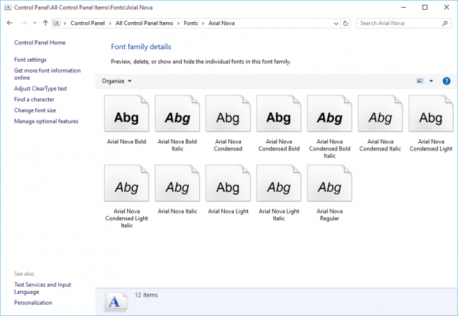 New fonts in Windows 10 « Frederick's Timelog